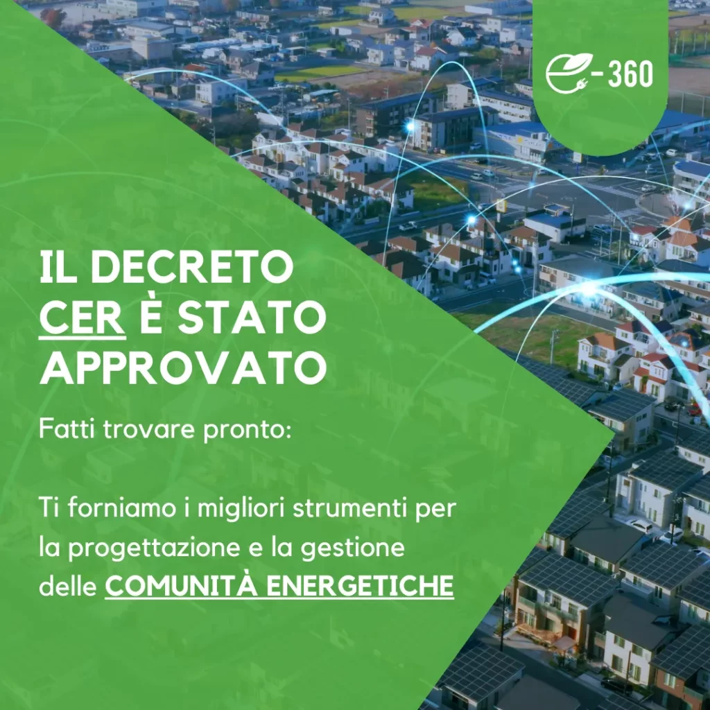 E-360 Software per Comunità Energetiche Rinnovabili — E-360 Suite